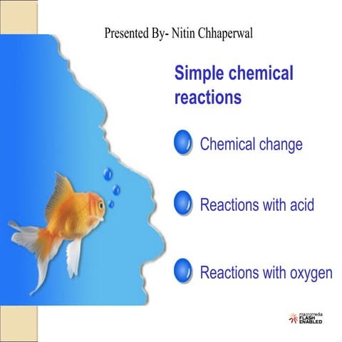 simple chemical reactions - chemistry | PPT