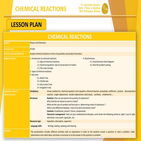 Chemical Reactions | PPTX | Chemistry | Science