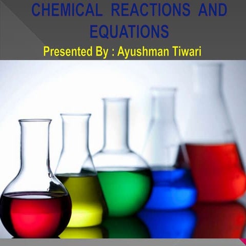 Chemical reactions and equations | PPT