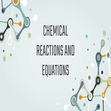 Chemical Reactions (Class-10) | PPTX