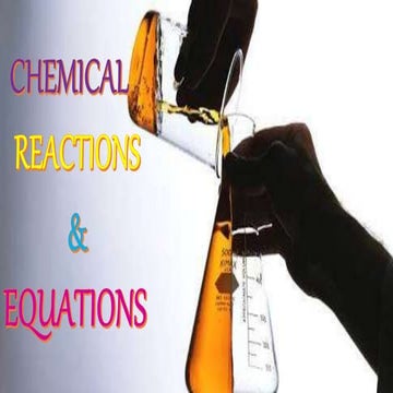 Chemical reactions and equations (ppt) | PPTX