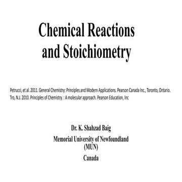 Chemical reactions and stoichiometry | PPTX