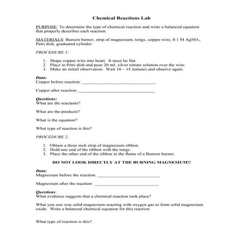 Chemical Reaction Engineering Lab v3.0 | DOCX