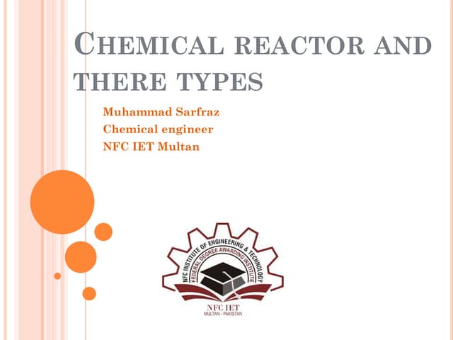 Reactors & parts in API & Chemical Industries | PPTX