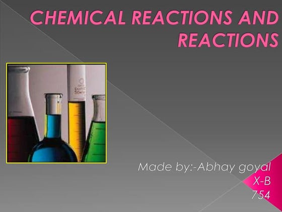 Types of chemical reactions | PPT