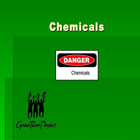 Chemicals around the home | PPTX