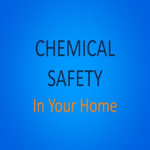 Chemical Safety | PPT