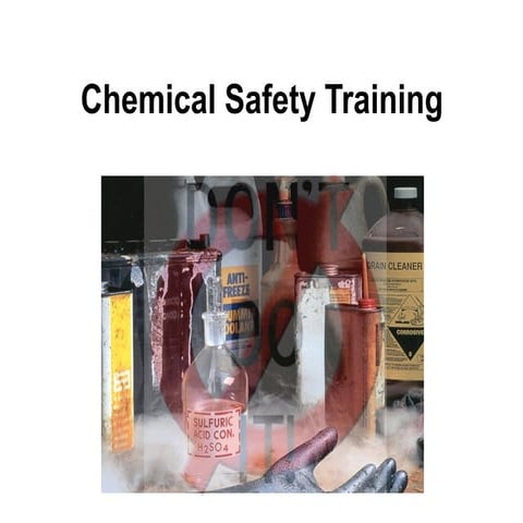 Chemical Safety Training "Safe Handling and Hazard Awareness" | PPTX