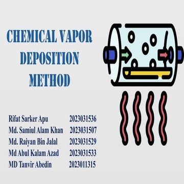 chemical vapour deposition process of producing nano materials.pptx