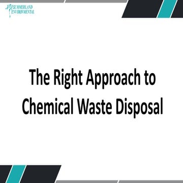 Chemical Waste Disposal Methods to Get rid of Hazardous Waste in a Safe ...