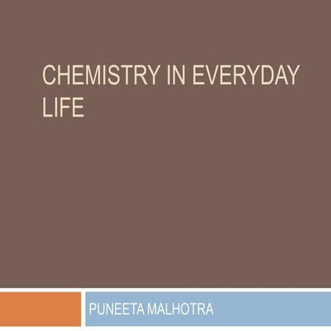 Chemistry in everyday life - Class XII notes | DOCX