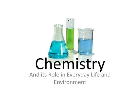 Chemistry in everyday life | PPT