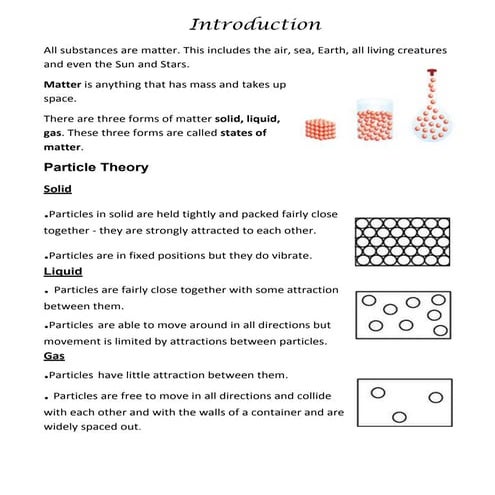Kinetic Particle Theory | DOCX