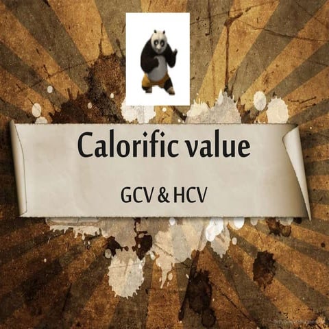Calorific Value | PPTX