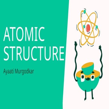 Atomic structure ICSE Class IX presentation | PPTX