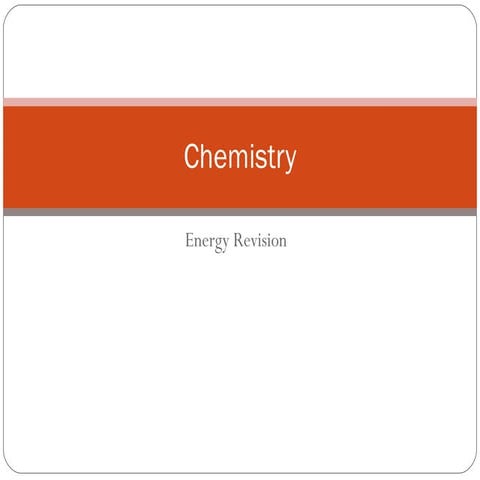 Chemistry - Energy | PPT