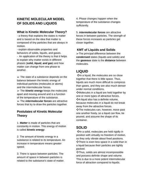 INTERMOLECULAR FORCES | PPTX
