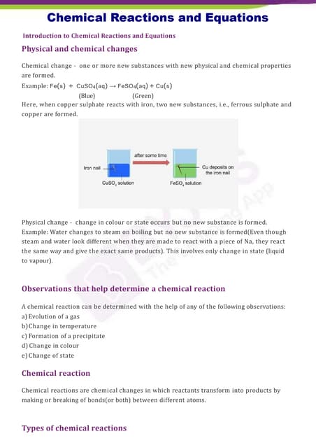 Writing and Balancing Chemical Equation | PPTX | Chemistry | Science