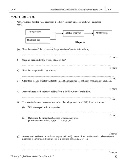 Chemistry form 4 topical Question 3 | DOC