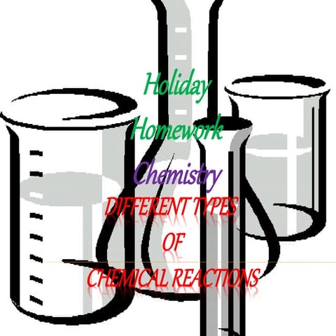 Different Types Of Chemical Reactions | PPSX