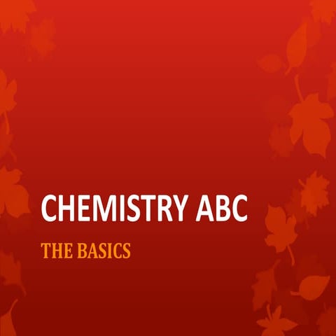 Chemistry abc | PPTX