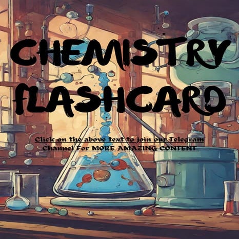 Chemistry Flashcard for JEE NEET.pdf/class 11 and 12 | PDF