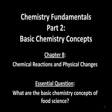 Chemistry fundamentals part 2 | PPT