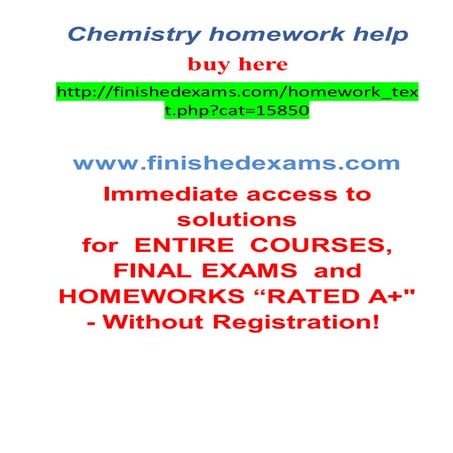 Chemistry homework help | DOCX