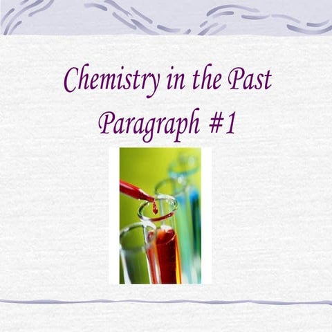 Chemistry in the past | PPT