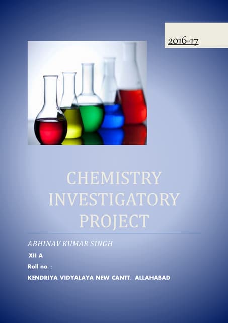 Chemistry investigatory project on Antacids | PDF