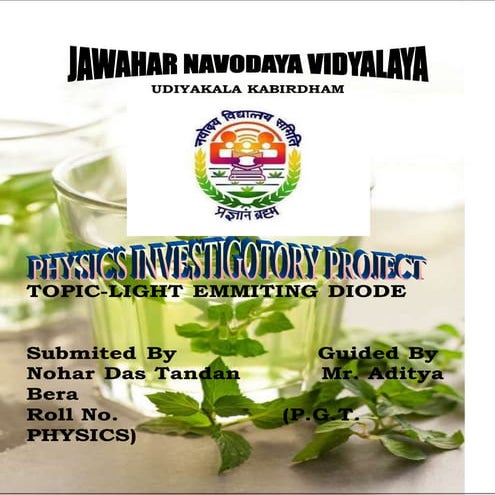 Chemistry Project for class 12 on a comparative study on different ...