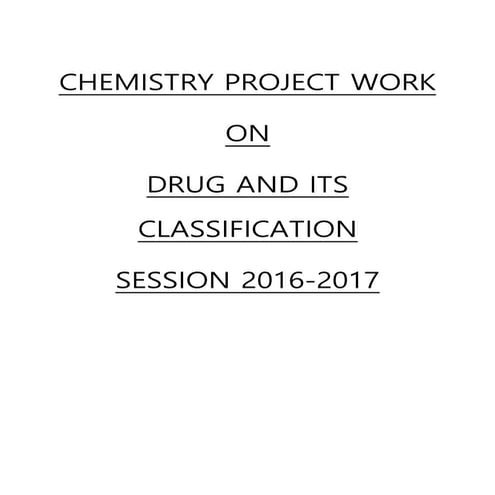Drug addiction project class 12 | PPTX