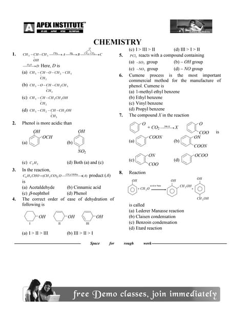 Notes on Aldehydes and Ketones - JEE Main 2014 | PDF