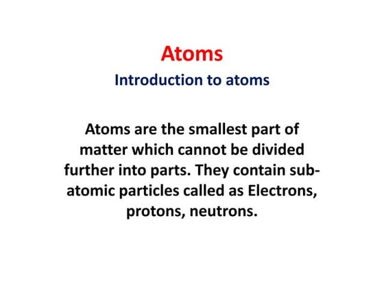 U13 Lesson 6 What Is the Atomic Theory - Copy.ppt