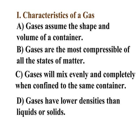 Chemistry notes ideal gas laws | PPT | Chemistry | Science