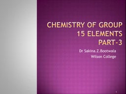 12th Chemistry P-block elements Notes for JEE Main 2015 | PPT