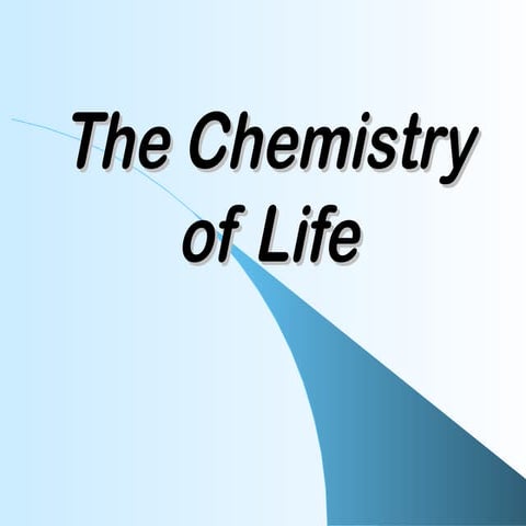 Chemistry of life | PPT