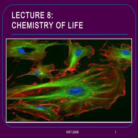 Biology - Chp 2 - Chemistry of Life - Study Guide | DOC