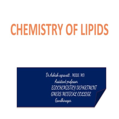 Chemistry of lipid 2 _ Classification of Lipids.pptx