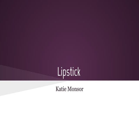 Chemistry of lipstick (2) | PDF