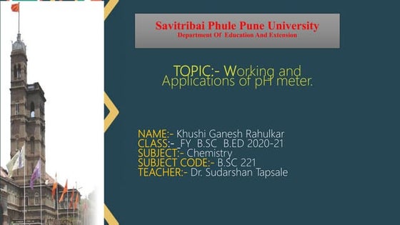 pH determination (electrometric method) | PPT