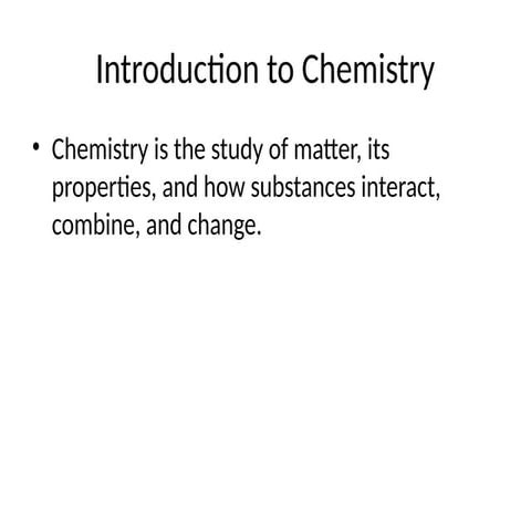 Comprehensive Introduction to Chemistry: Matter, Atoms, and Reactions ...