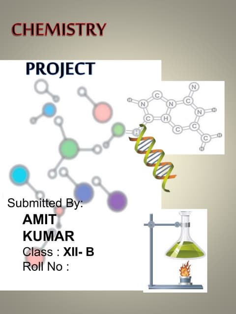 Chemistry project class 12 | PDF
