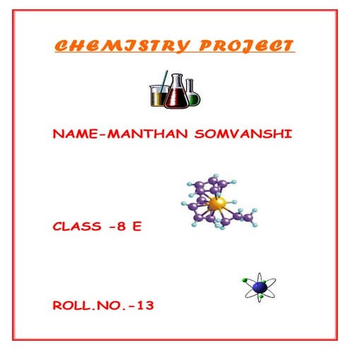 Chemistry project | PDF