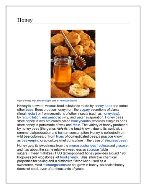 Honey Production & Processing | PPT