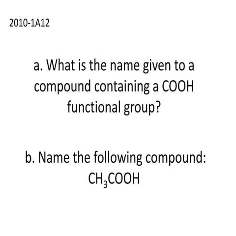 Chemistry questions powerpoint | PPTX