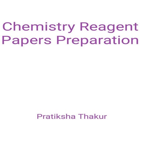 Chemistry Reagent Papers Preparation | PDF