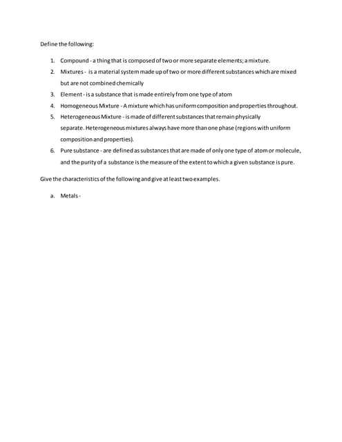 Test type questions | DOCX