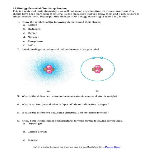 Chemistry review | PDF