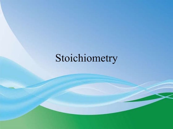 Stoichiometry PowerPoint | PPT